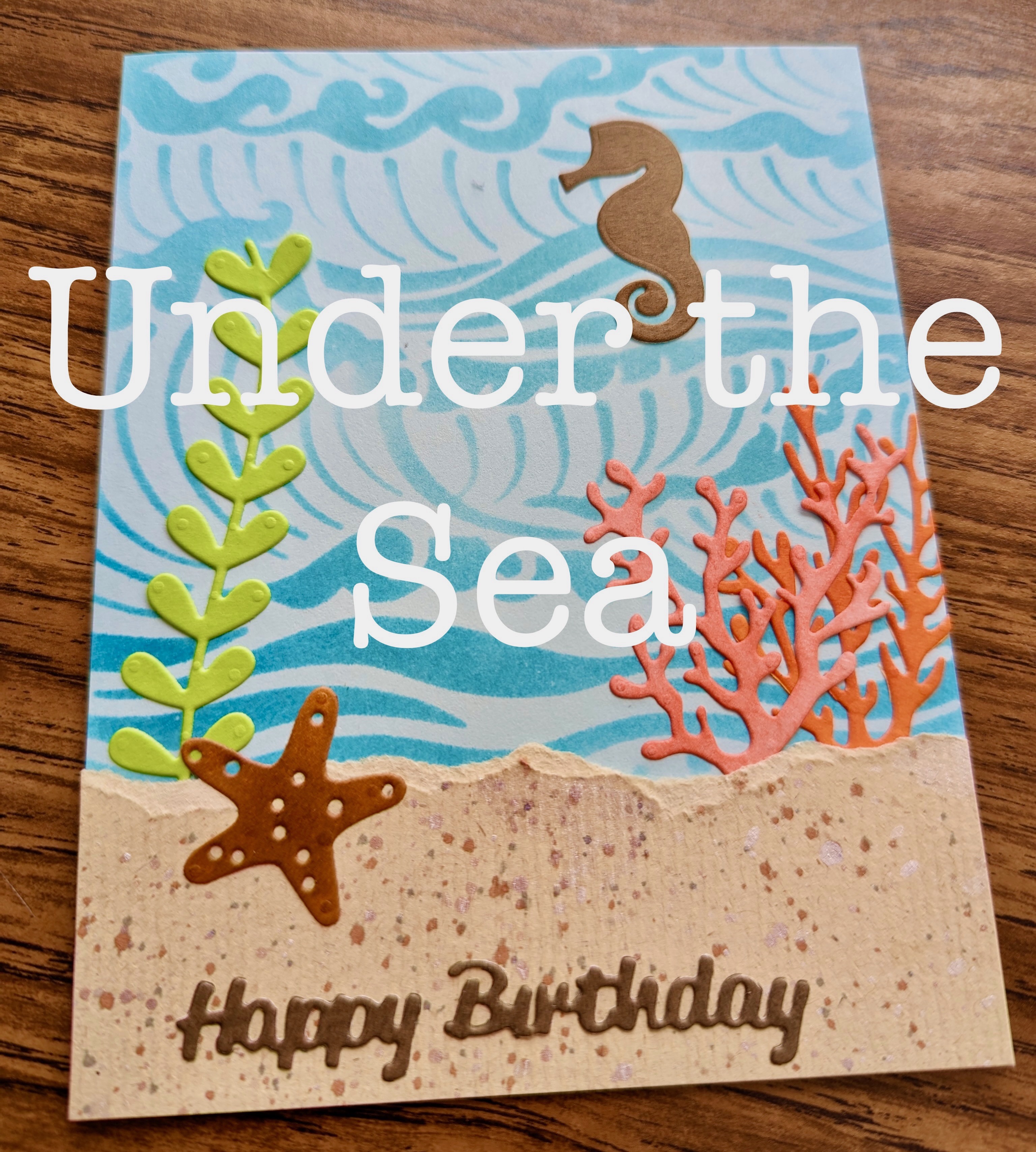 Sea-themed birthday card – Papercraft Crystal